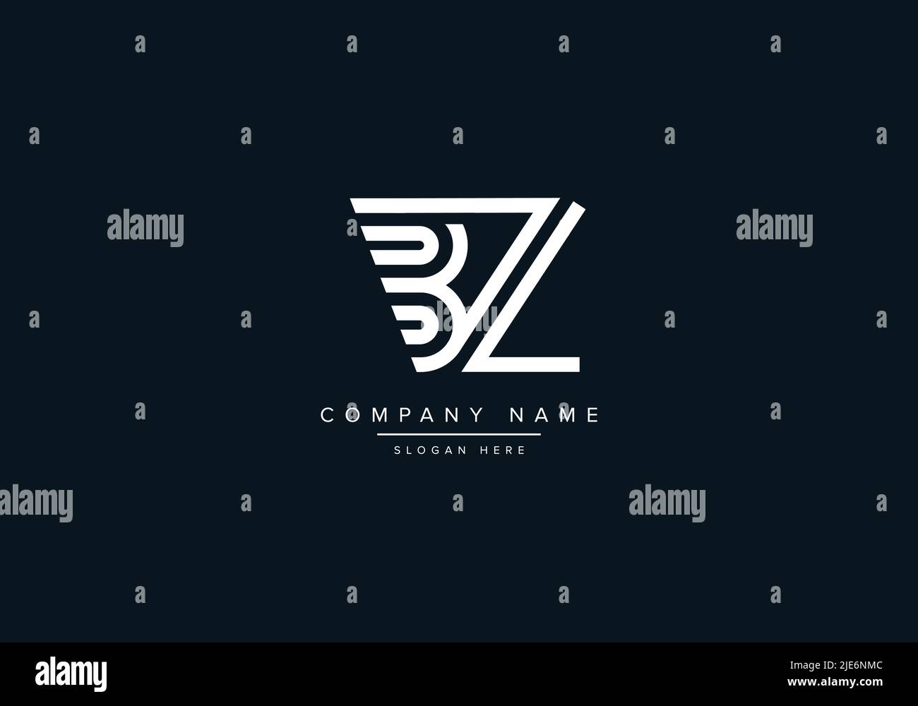 Bz letter design hi-res stock photography and images - Alamy