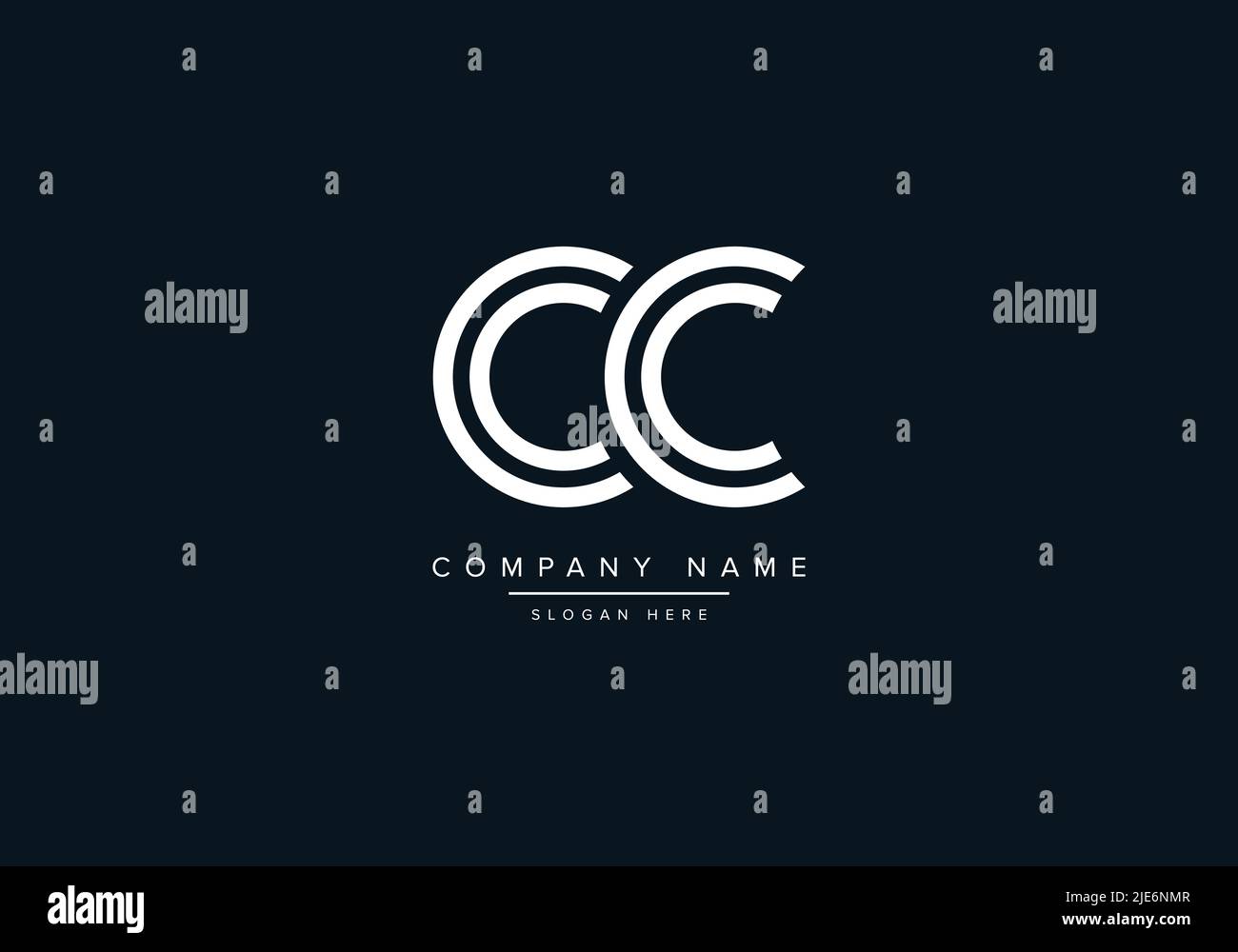 Cc letter design Stock Vector Images - Alamy
