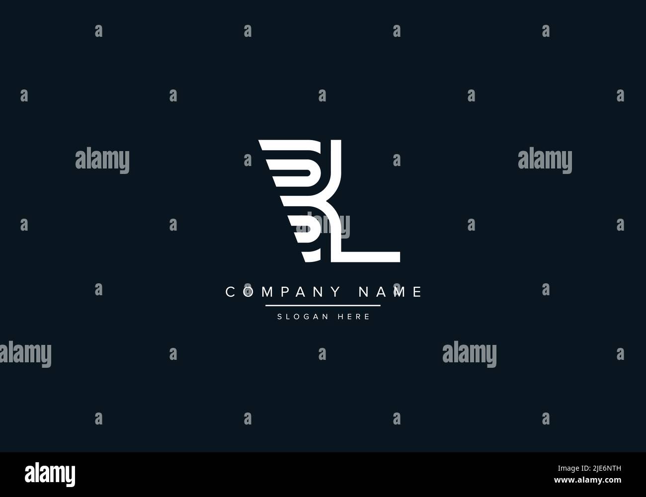 Alphabet Abstract Letter Icon Logo BL Stock Vector Image & Art - Alamy