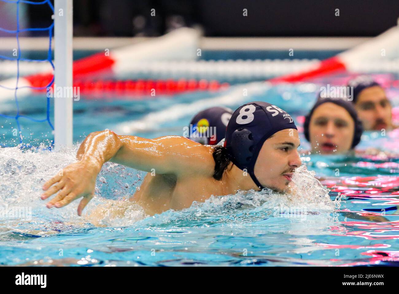 SZEGED, HUNGARY - JUNE 25: Nikola Lukic of Serbia during the FINA World ...