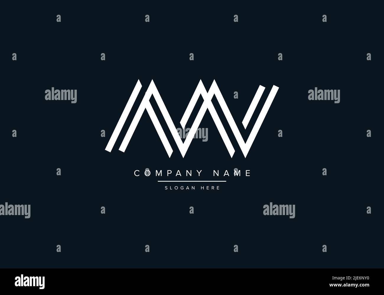 Alphabet Abstract Letter Icon Logo AW Stock Vector Image & Art - Alamy