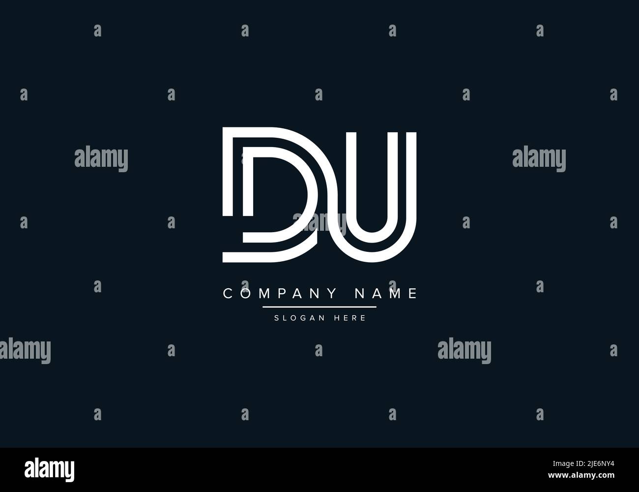 Du letter design hi-res stock photography and images - Alamy