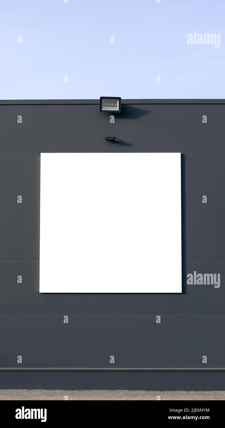 Modern blank store signage sign design mockup isolated for design of ...