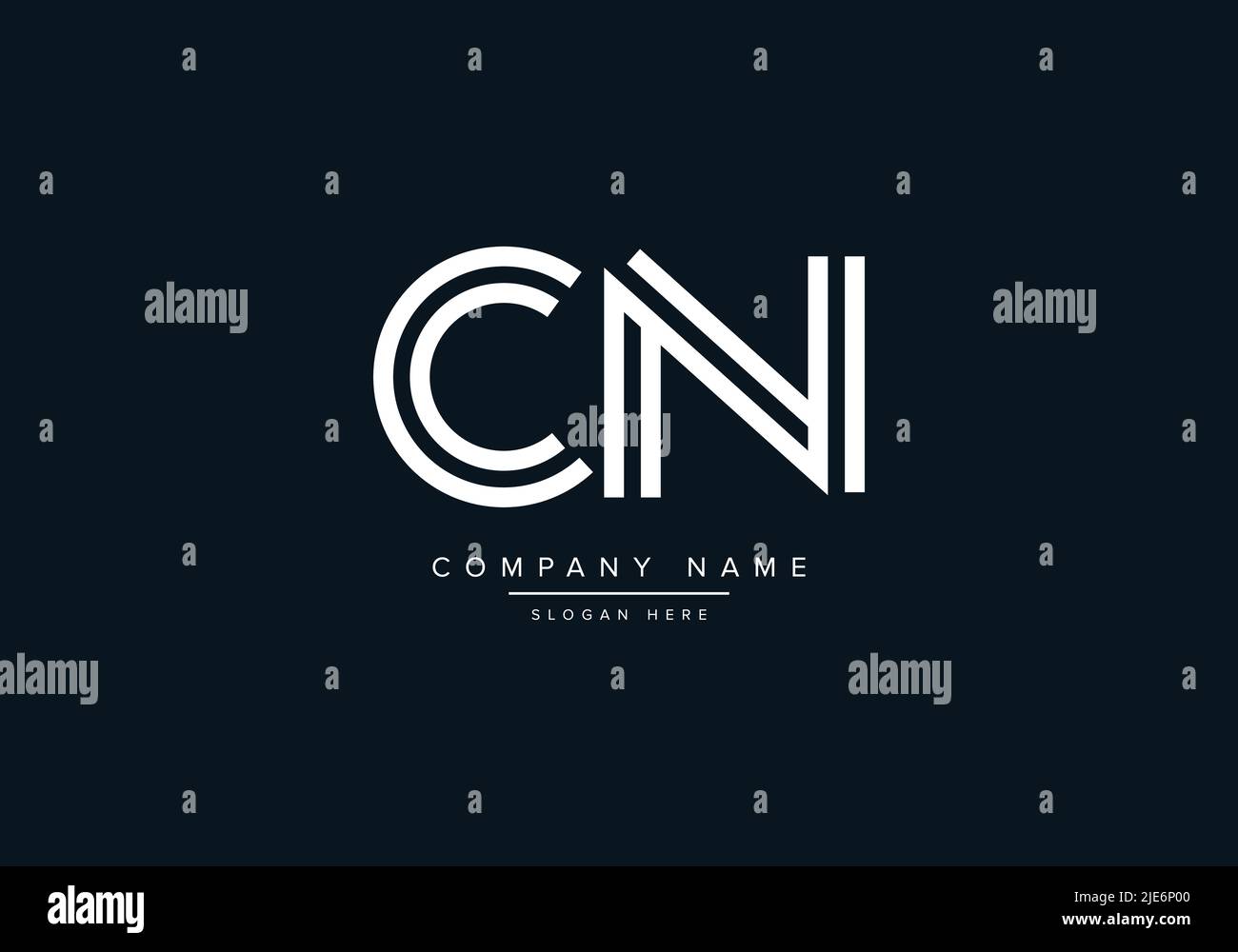 Alphabet Abstract Letter Icon Logo CN Stock Vector Image & Art - Alamy