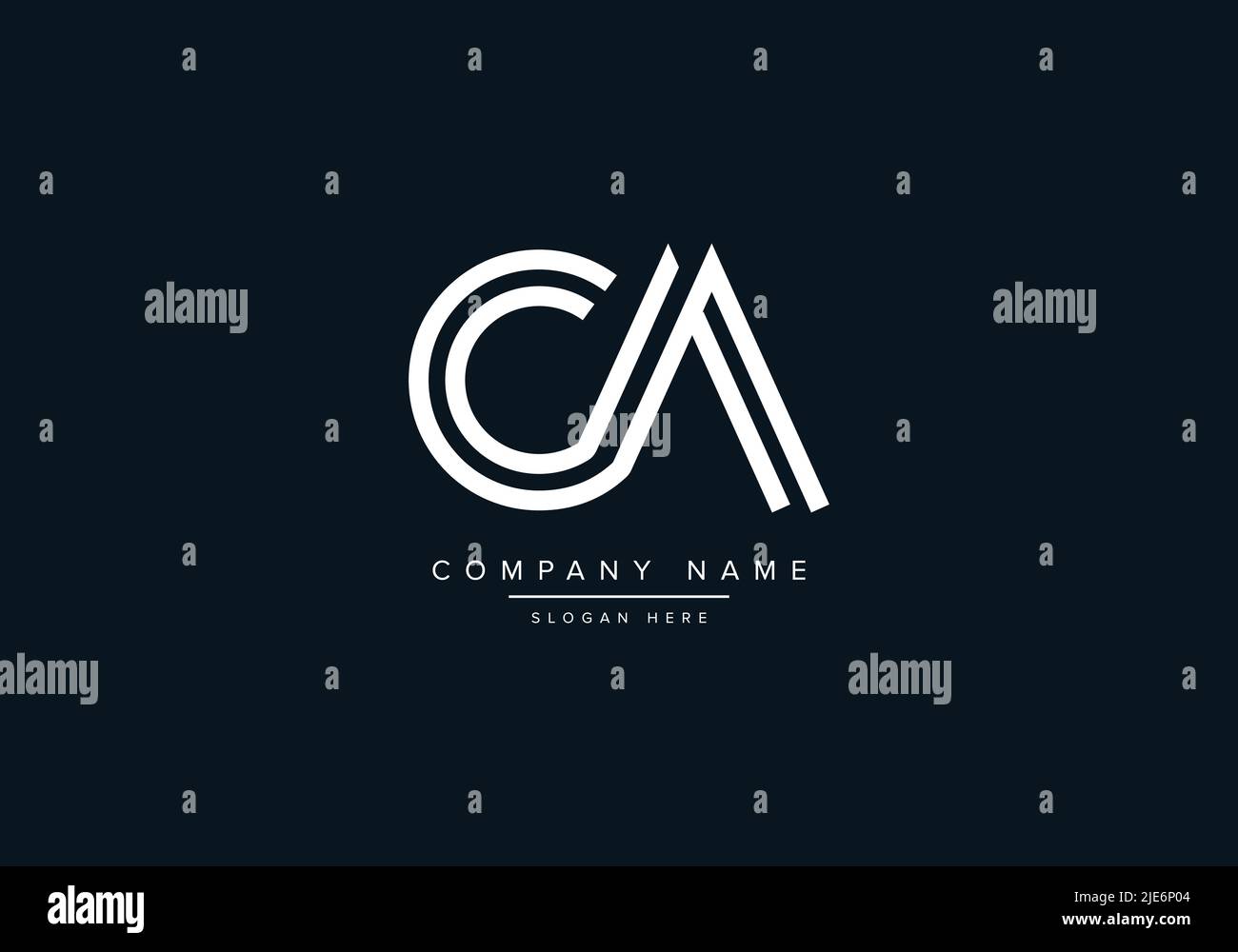 Alphabet Abstract Letter Icon Logo CA Stock Vector Image & Art - Alamy