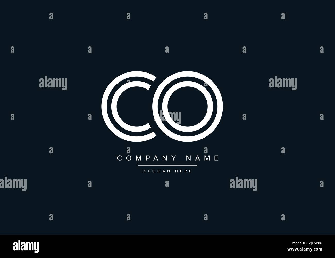 Co letter design hi-res stock photography and images - Alamy