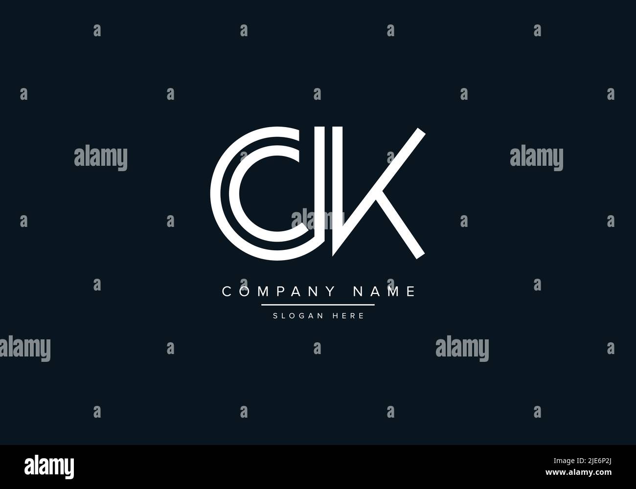 Alphabet Abstract Letter Icon Logo CK Stock Vector Image & Art - Alamy