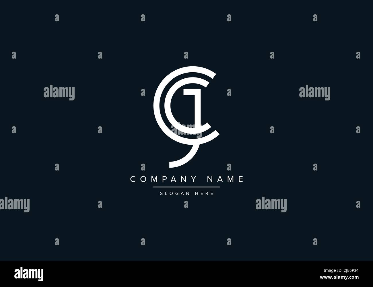 Cj letter design hi-res stock photography and images - Alamy
