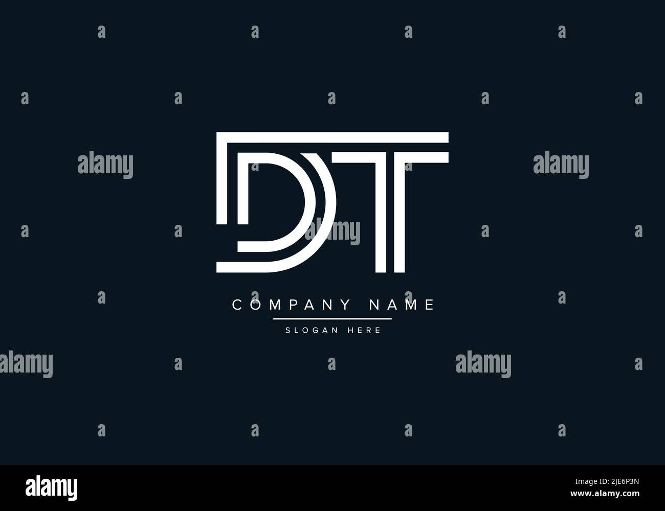 Alphabet Abstract Letter Icon Logo DT Stock Vector Image & Art - Alamy