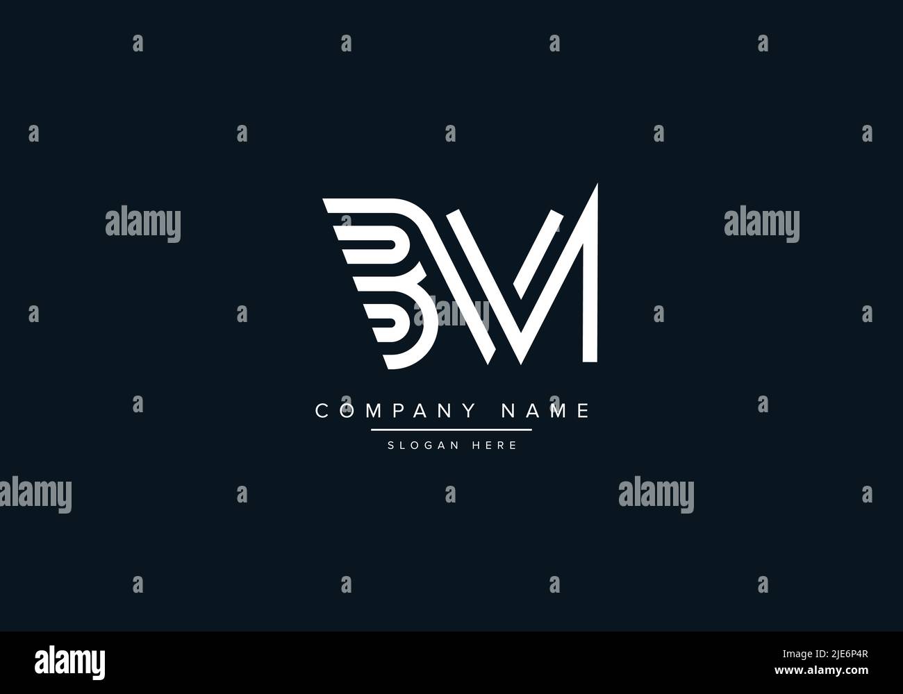 Bm letter design hi-res stock photography and images - Alamy