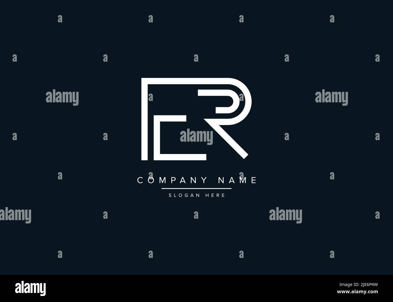 Alphabet Abstract Letter Icon Logo ER Stock Vector Image & Art - Alamy