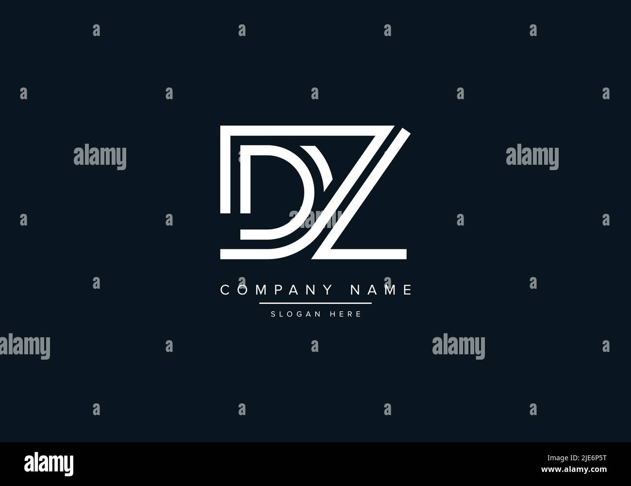 Alphabet Abstract Letter Icon Logo DZ Stock Vector Image & Art - Alamy