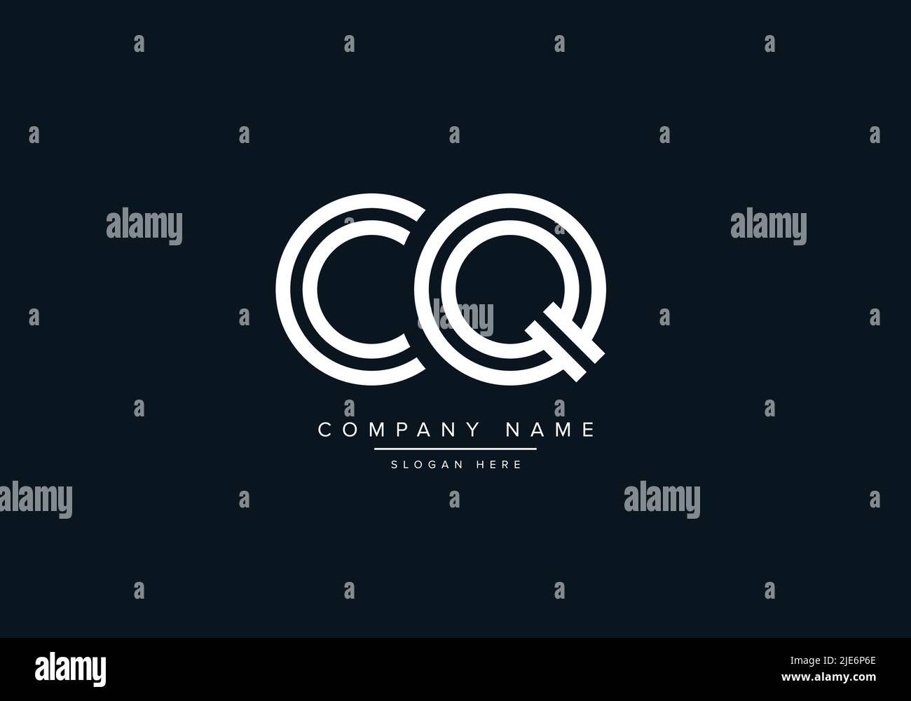 Cq letter design hi-res stock photography and images - Alamy