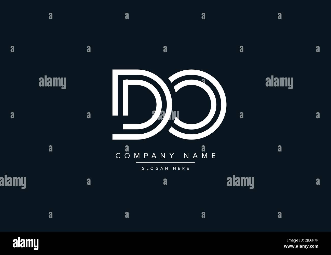 Alphabet Abstract Letter Icon Logo DO Stock Vector Image & Art - Alamy
