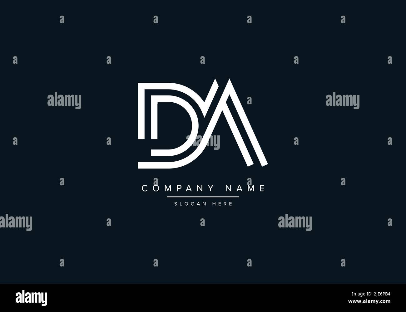 Da letter design hi-res stock photography and images - Alamy