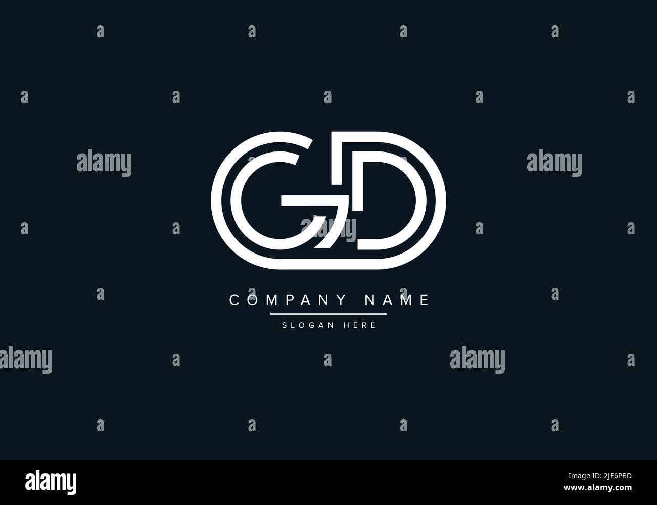 Alphabet Abstract Letter Icon Logo GD Stock Vector Image & Art - Alamy