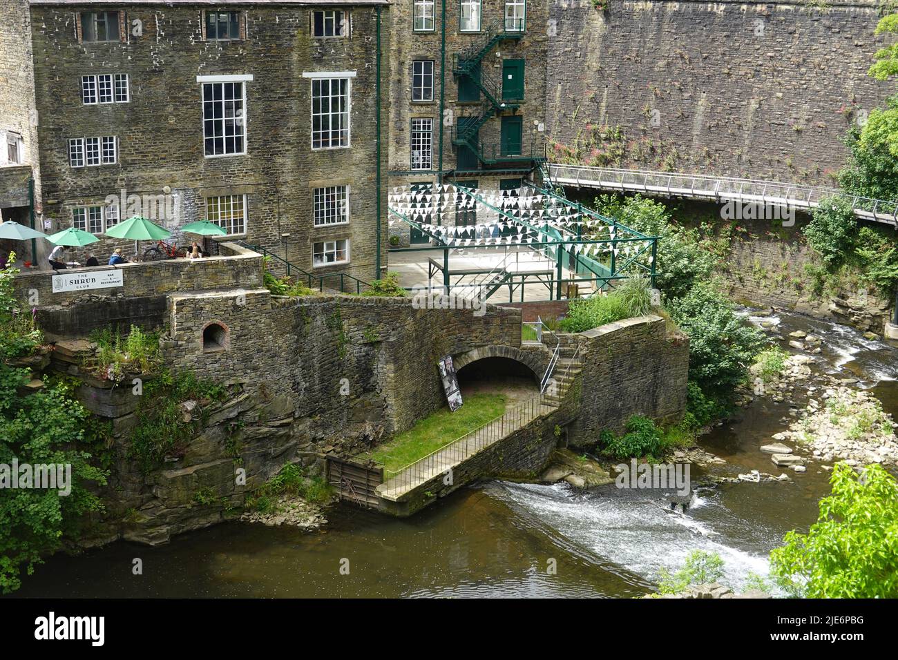 The Shrub Club, New Mills, Derbyshire Stock Photo - Alamy