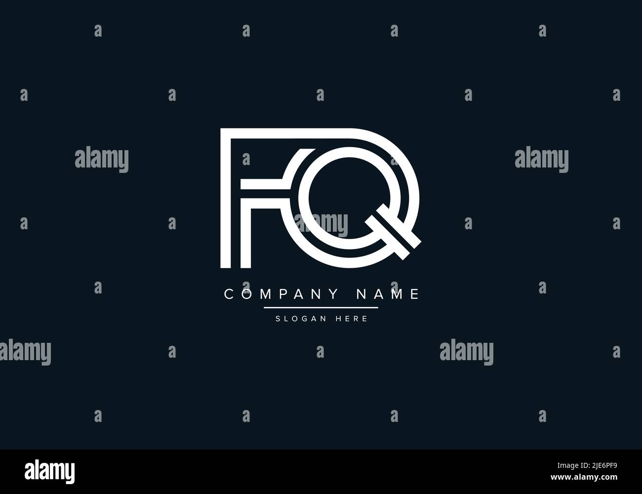 Fq letter design Stock Vector Images - Alamy