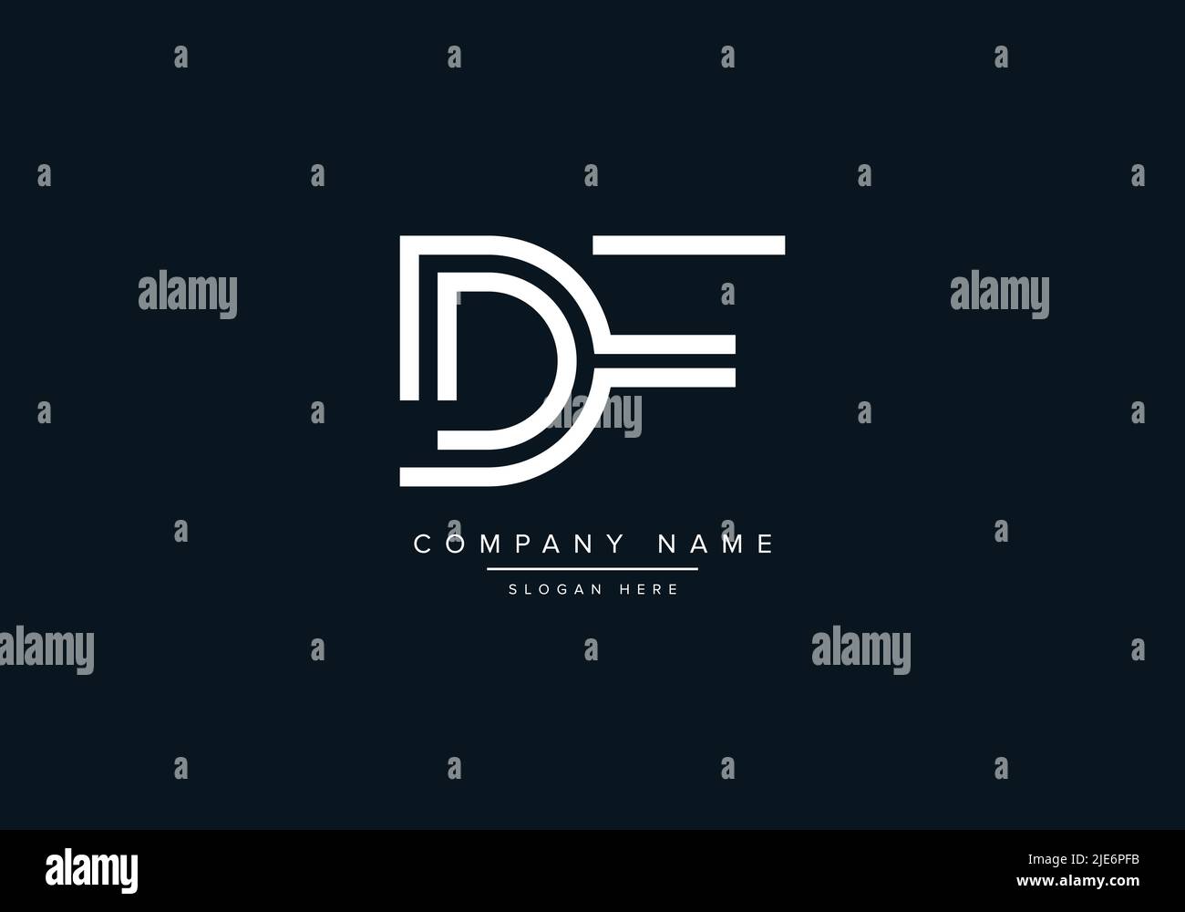 Df letter design hi-res stock photography and images - Alamy