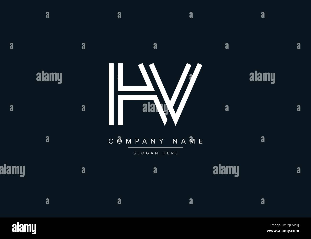 Hv letter design hi-res stock photography and images - Alamy