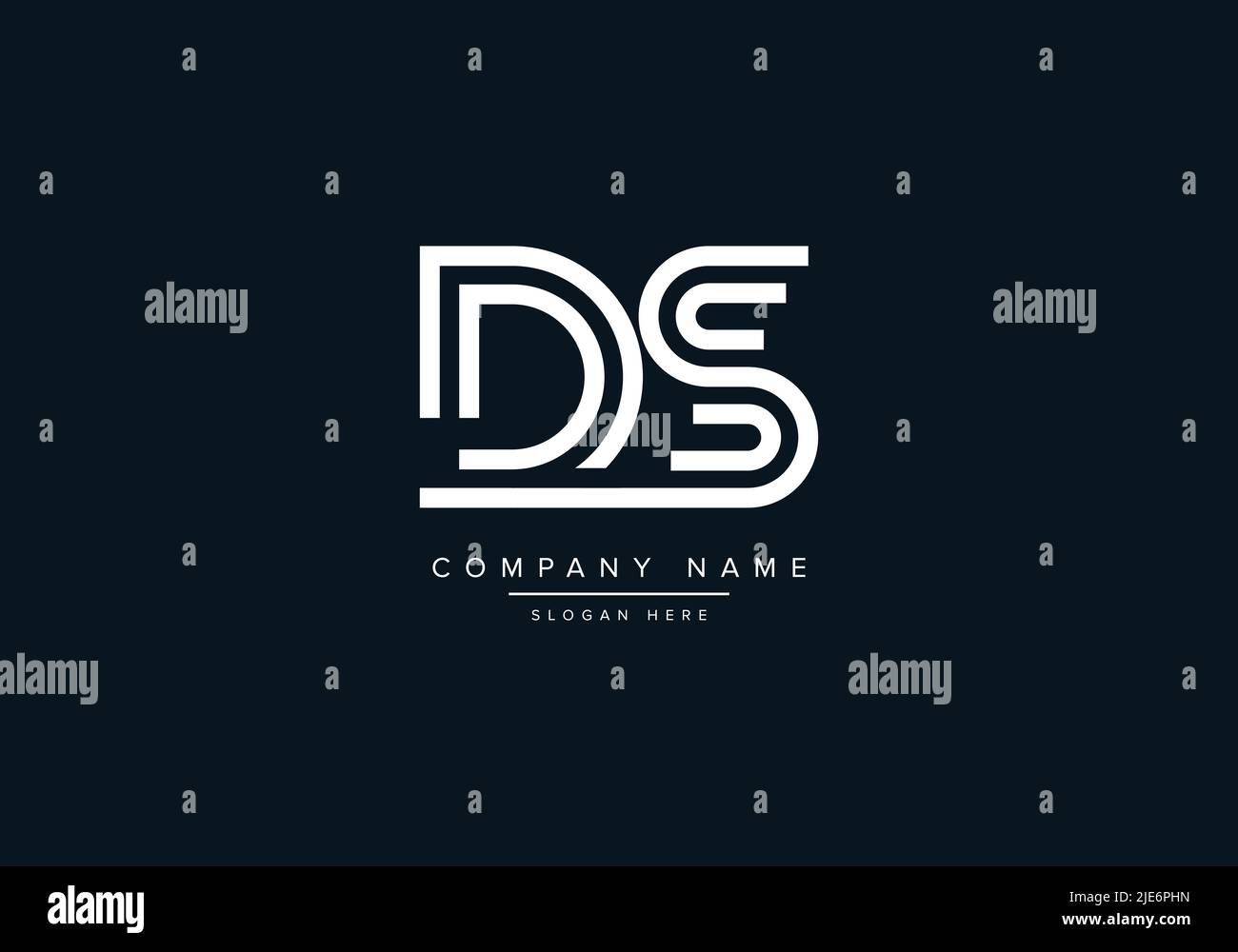 Alphabet Abstract Letter Icon Logo DS Stock Vector Image & Art - Alamy