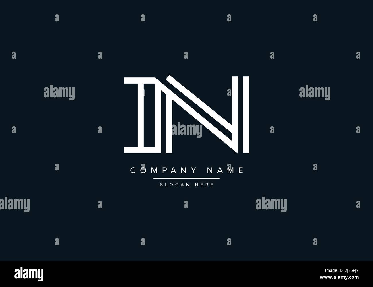 Alphabet Abstract Letter Icon Logo IN Stock Vector Image & Art - Alamy