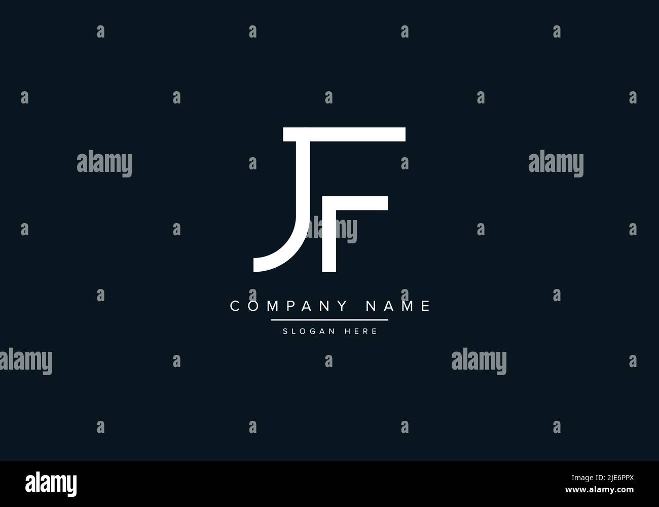 Alphabet Abstract Letter Icon Logo JF Stock Vector Image & Art - Alamy