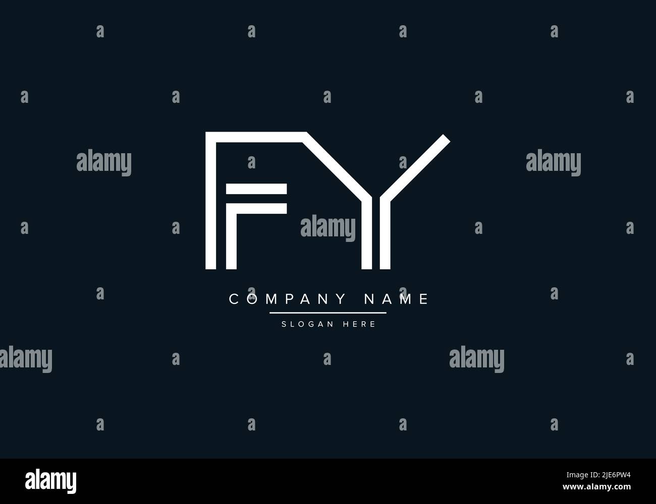 Fy letter logo design hi-res stock photography and images - Alamy
