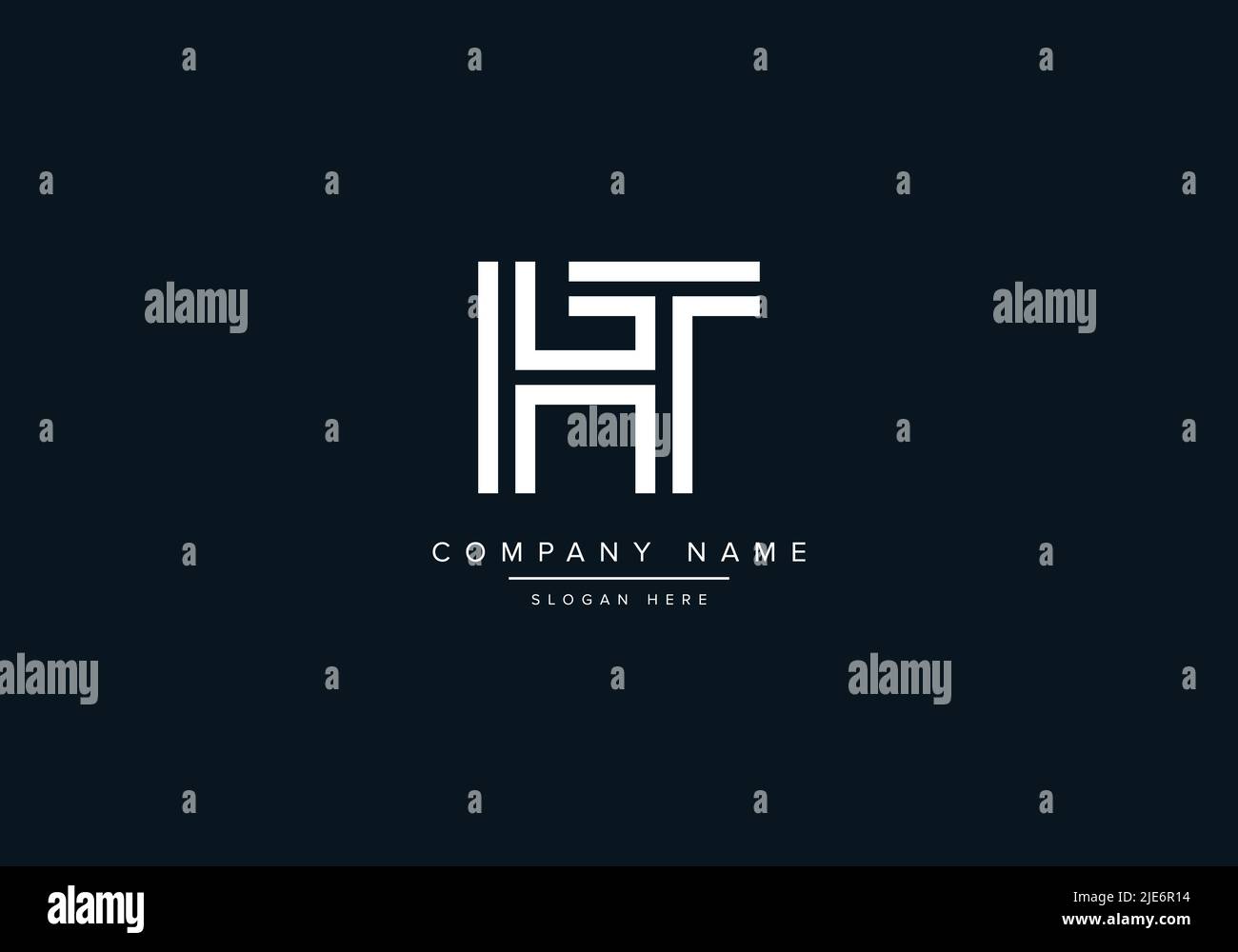 Alphabet Abstract Letter Icon Logo HT Stock Vector Image & Art - Alamy