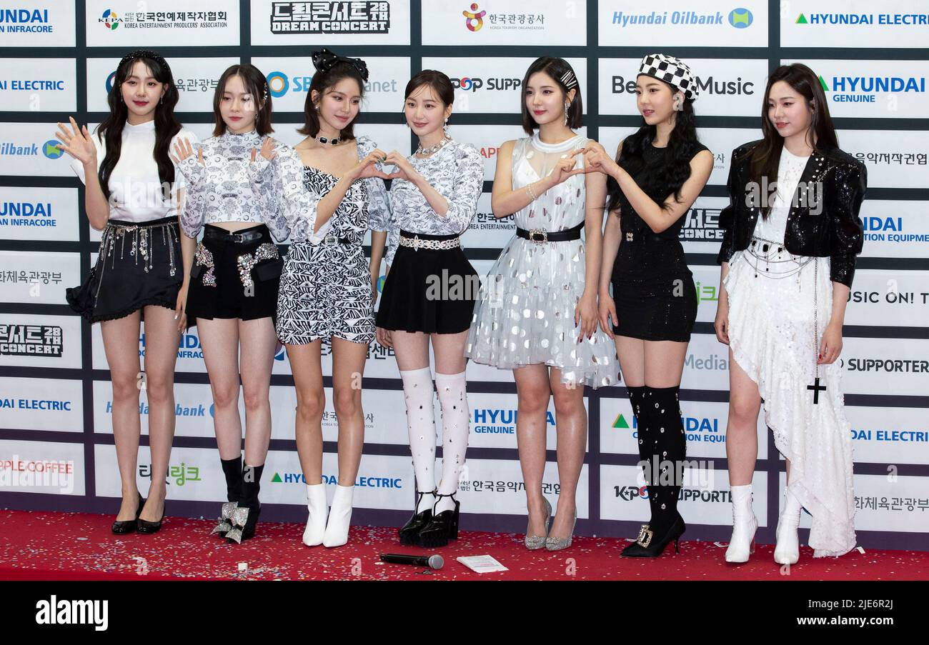 18 Jun 2022 - Seoul, South Korea : K-Pop girl group Alice, arrived ...
