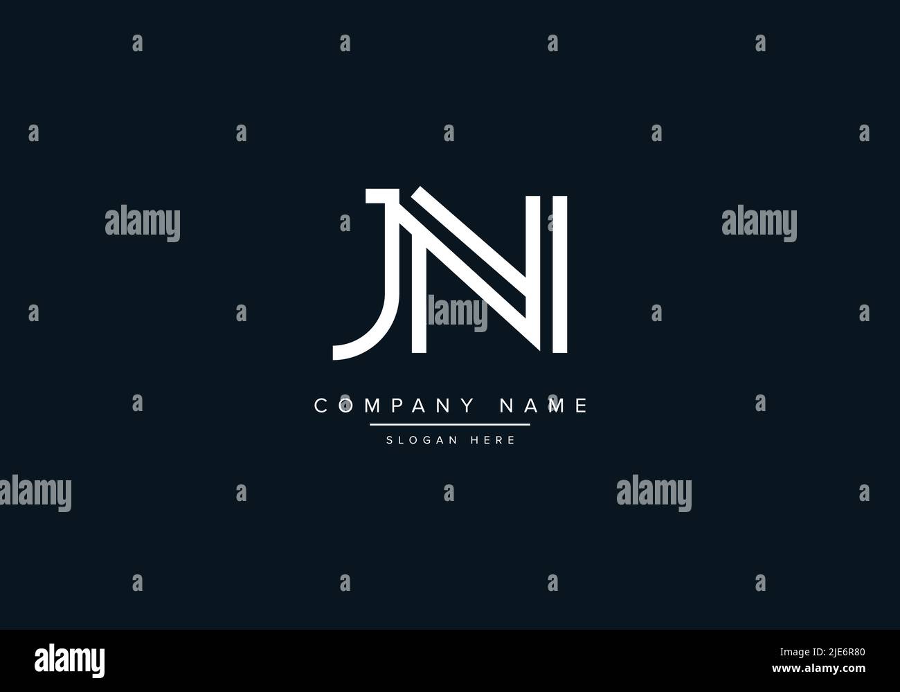 Jn letter design hi-res stock photography and images - Alamy