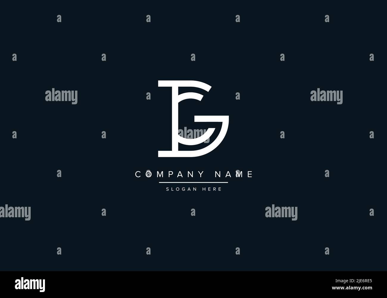 Alphabet Abstract Letter Icon Logo IG Stock Vector Image & Art - Alamy
