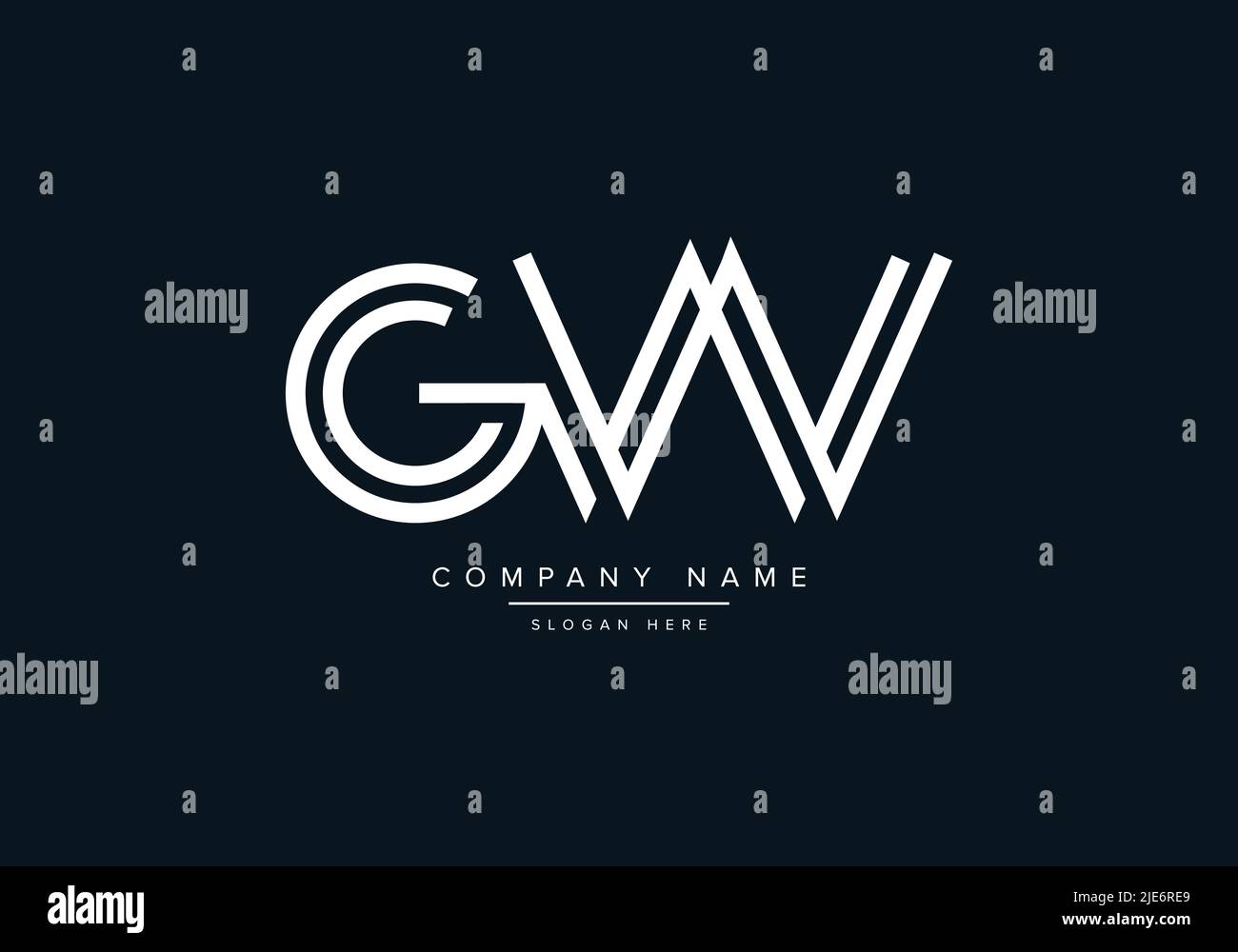 Gw abstract Stock Vector Images - Alamy