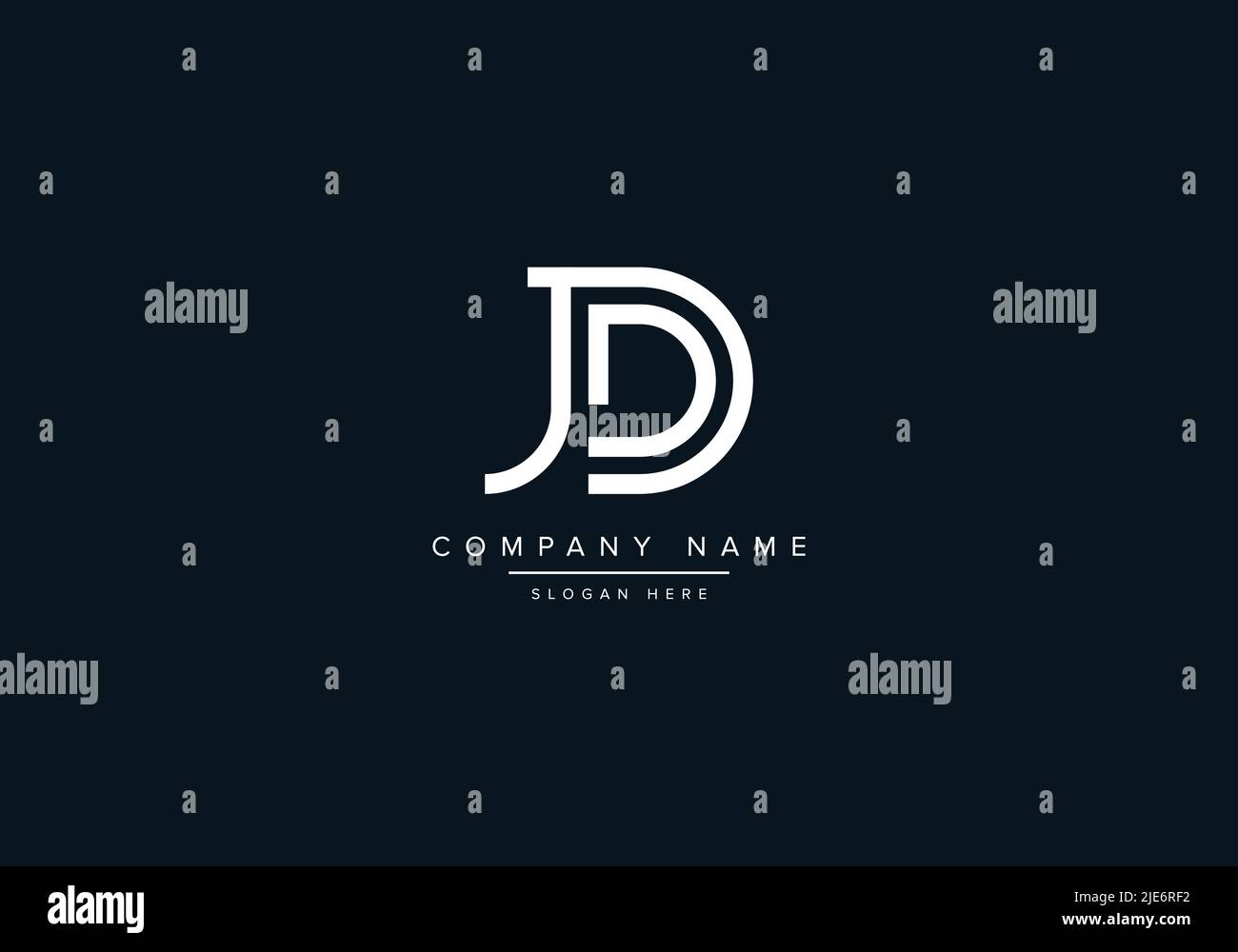 Alphabet Abstract Letter Icon Logo JD Stock Vector Image & Art - Alamy