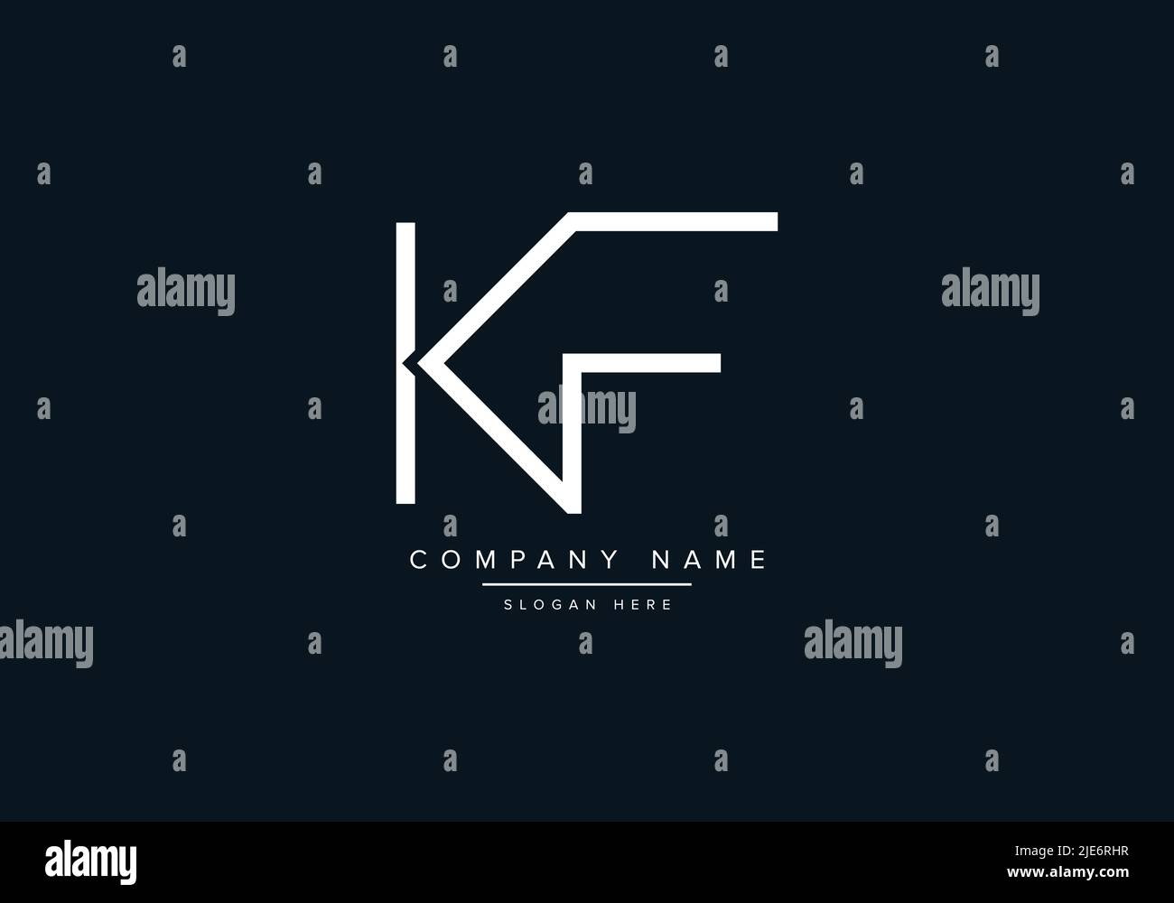 Alphabet Abstract Letter Icon Logo KF Stock Vector Image & Art - Alamy