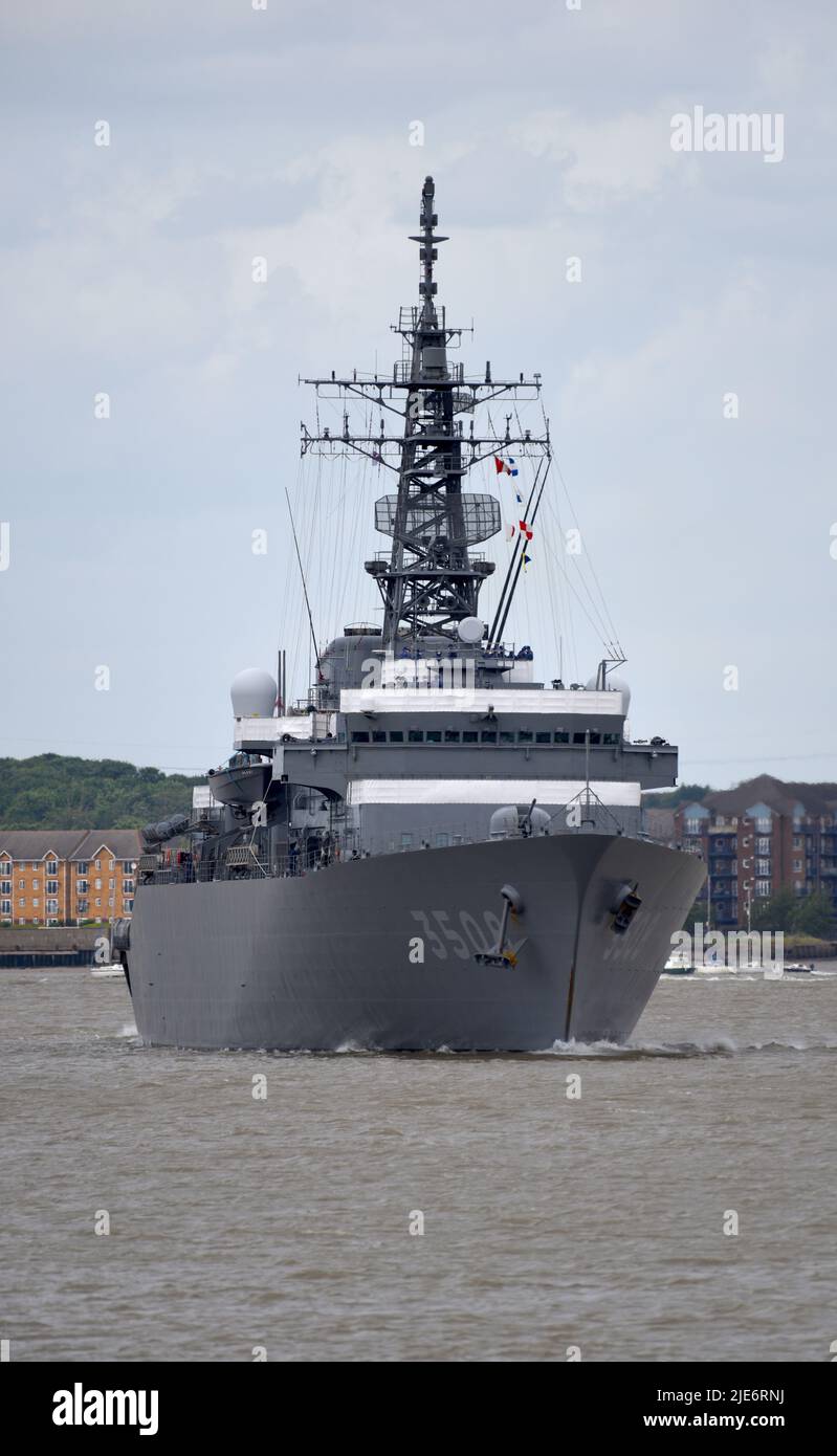 25/06/2022 Tilbury UK Two Japan Maritime Self-Defence Force ships ...