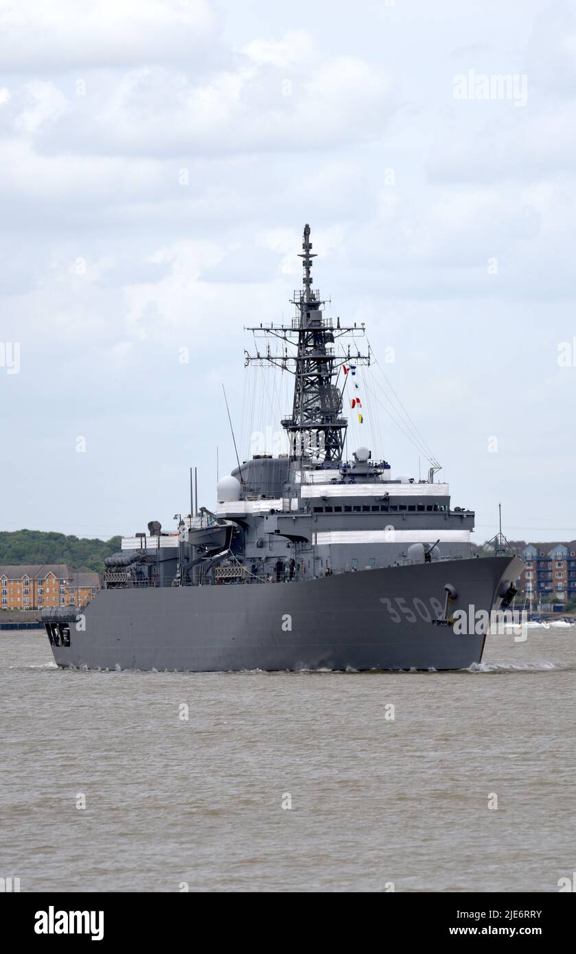 25/06/2022 Tilbury UK Two Japan Maritime Self-Defence Force ships ...
