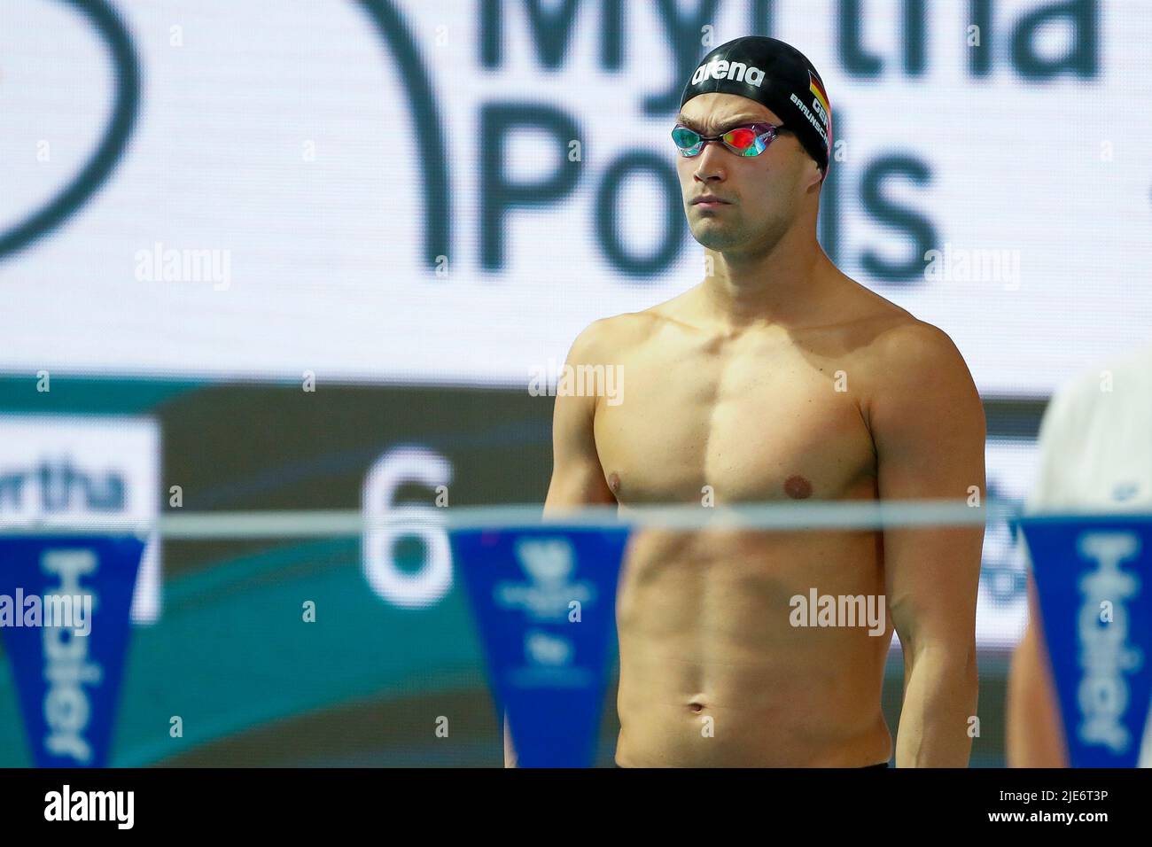 BUDAPEST, HUNGARY - JUNE 25: Justin Ress of USA competing at the Men's ...