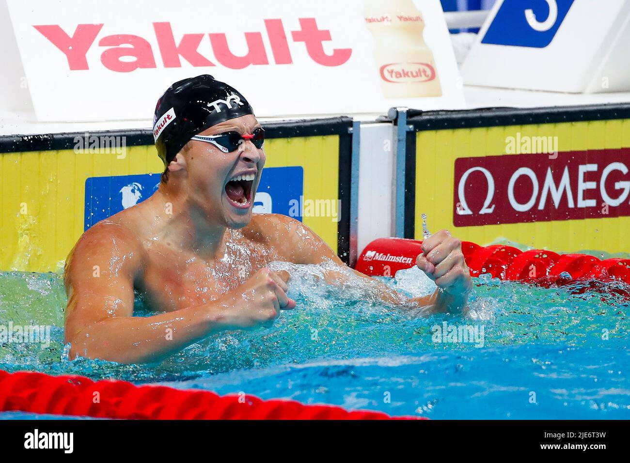 BUDAPEST, HUNGARY - JUNE 25: Justin Ress of USA competing at the Men's ...