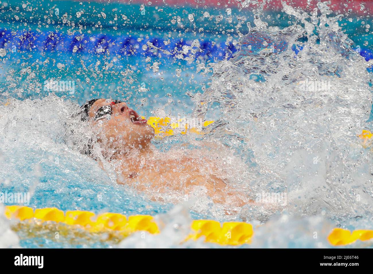 BUDAPEST, HUNGARY - JUNE 25: Justin Ress of USA competing at the Men's ...