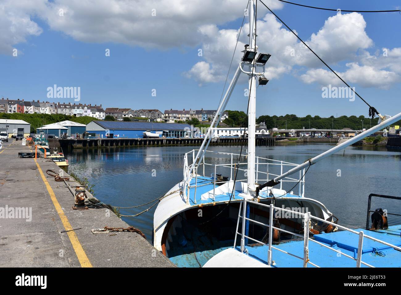 Milford Haven fish docks, Milford Haven, Pembrokeshire, Wales Stock ...