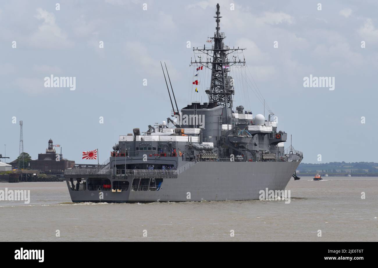 25/06/2022 Tilbury UK Two Japan Maritime Self-Defence Force ships ...