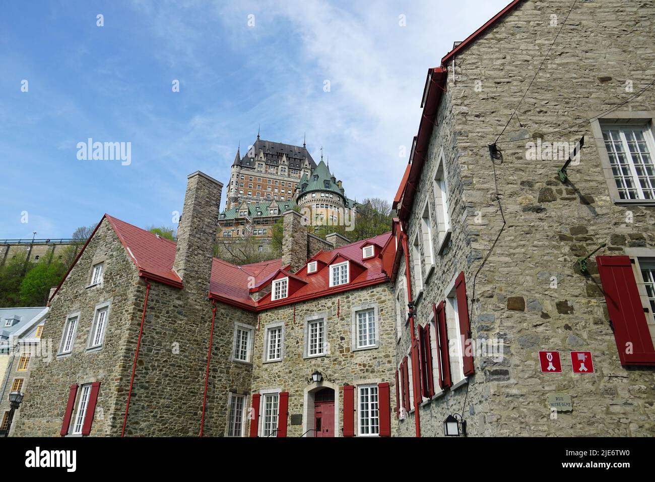 historic buildings, Lower Town, Quebec City, Ville de Québec, Quebec ...