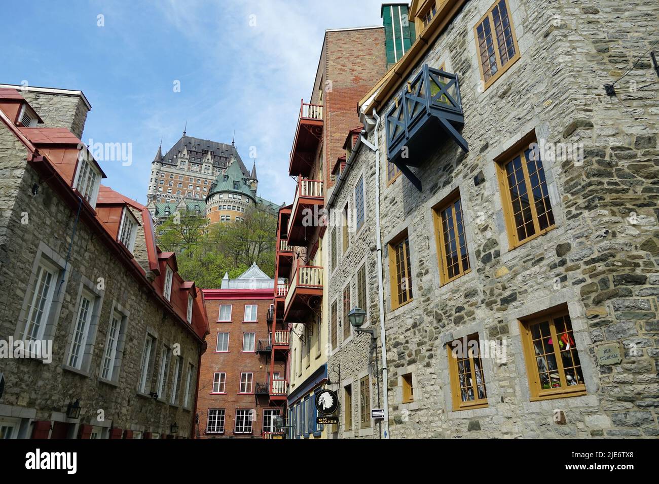 historic buildings, Lower Town, Quebec City, Ville de Québec, Quebec ...