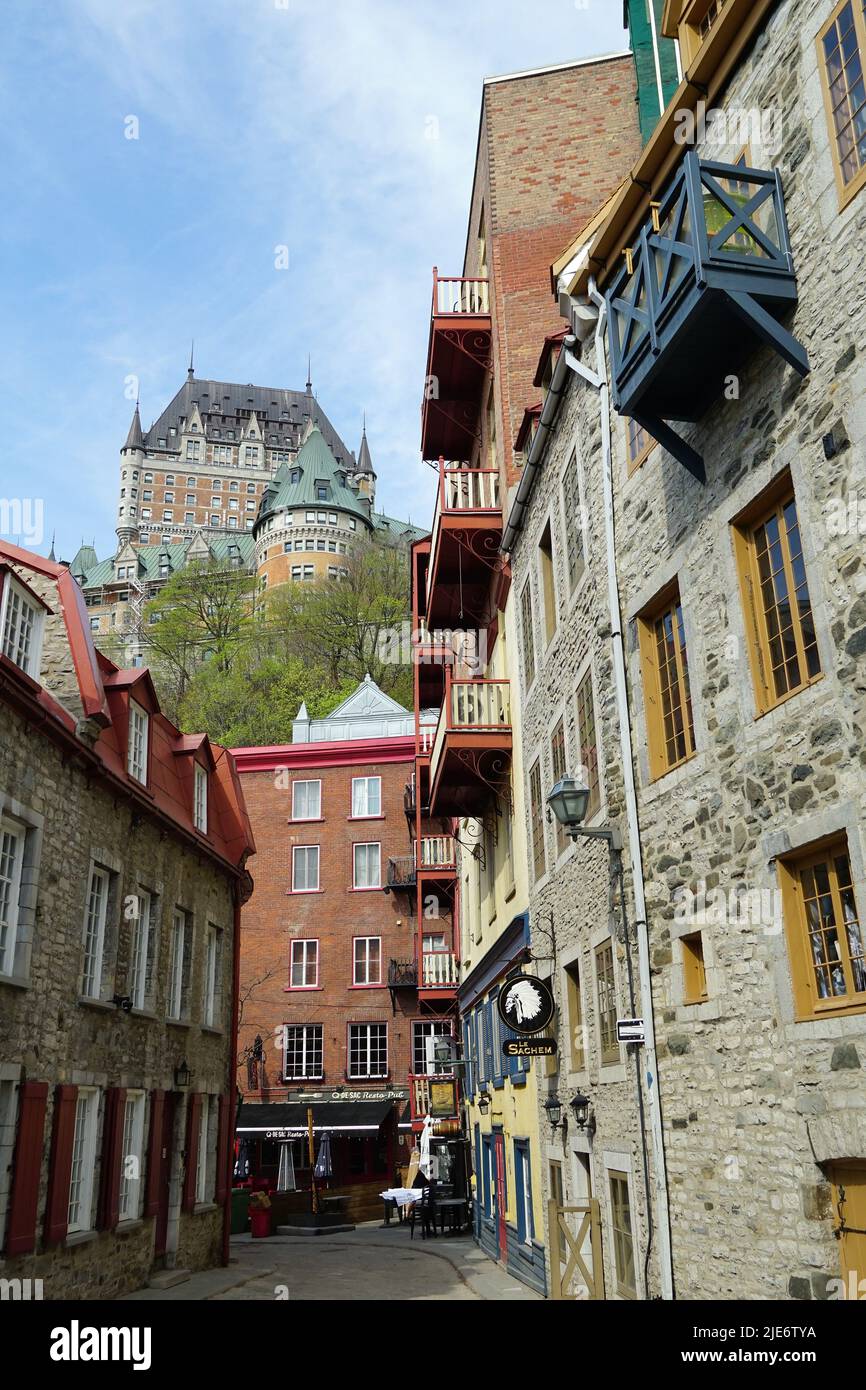 historic buildings, Lower Town, Quebec City, Ville de Québec, Quebec ...