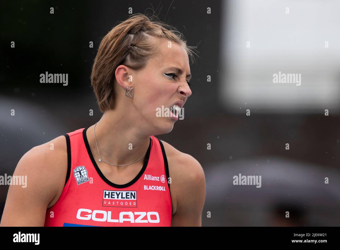 Belgian Rani Rosius pictured during the Belgian athletics championships ...