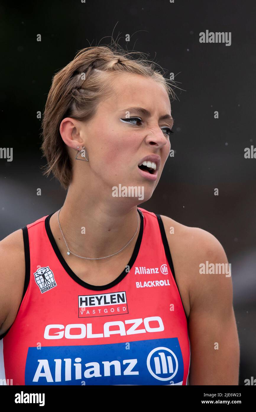 Belgian Rani Rosius pictured during the Belgian athletics championships ...