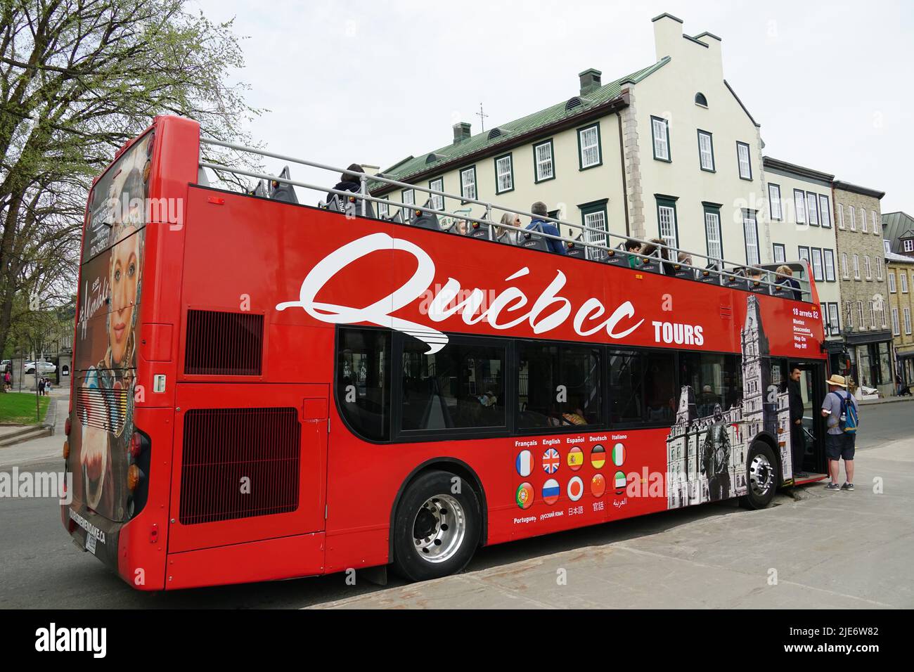 Ssightseeing double decker bus, Quebec City, Ville de Québec, Quebec ...