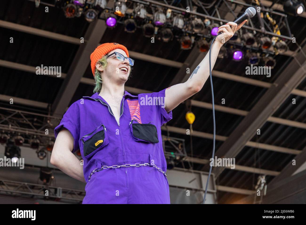 Nick Anderson of The Wrecks at Summerfest Music Festival on June 24 ...