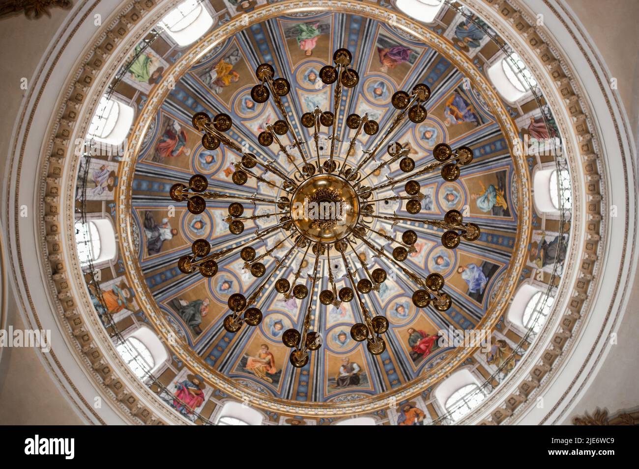 Painted angels on ceiling hi-res stock photography and images - Alamy